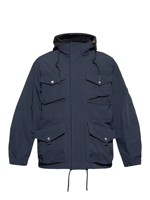 Moose Knuckles Hooded Jacket - Navy Blue