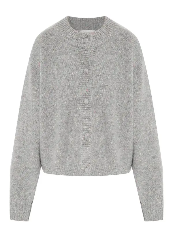 FRAME Button-up Cashmere Cardigan - Grey