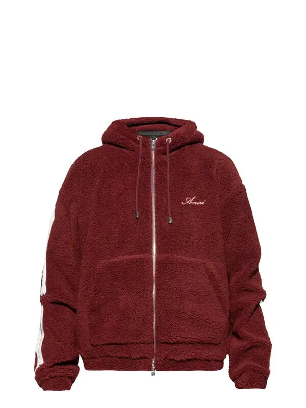 Amiri Plush Textured Hoodie - Red