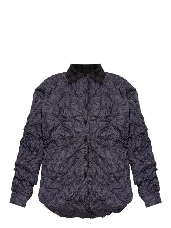 MAISON MARGIELA Crinkled Wool Jacket - Black