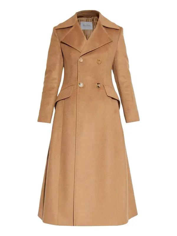Max Mara Lepanto Camel Wool Coat - Beige