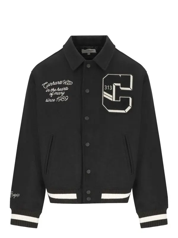 Carhartt Work In Progress World Class Varsity Jacket - Black