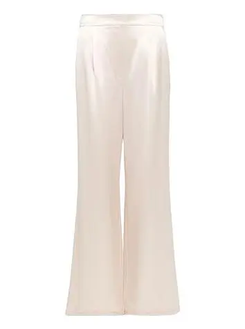 HERZENSANGELEGENHEIT Wide Leg Acetate-polyester Pants - Beige