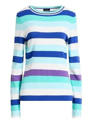 MARC CAIN Knitted Striped Sweater - Blue