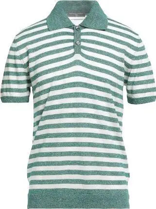 DANIELE FIESOLI Striped Linen And Cotton Sweater - Green