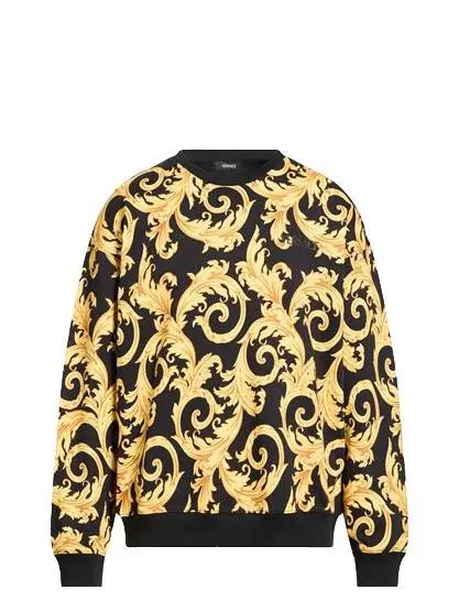 Versace Cotton French Terry Sweatshirt - Yellow