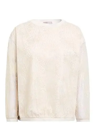 Herno Top In Cotton, Polyamide, And Metallic Fiber - Beige