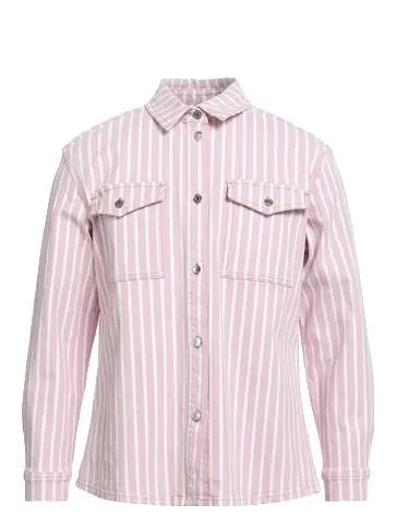 Ba&sh Striped Denim Shirt - Pink
