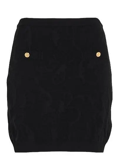 Versace Mini Pencil Skirt - Black