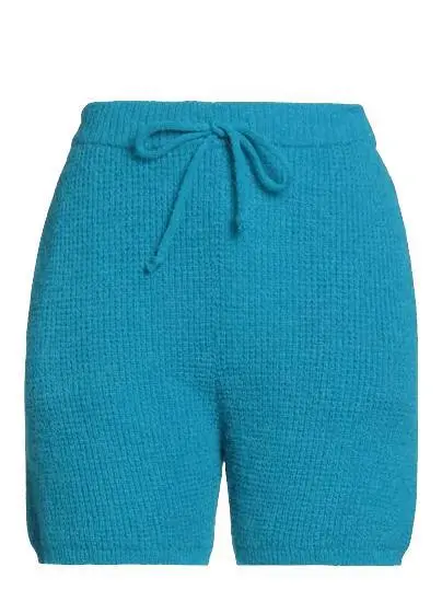 American Vintage Knitted High-waisted Shorts - Blue