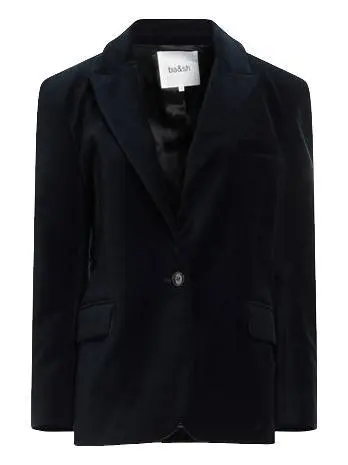 Ba&sh Velvet Single-breasted Blazer - Blue