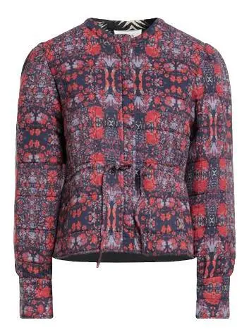 Ba&sh Organic Cotton Floral-print Jacket - Tomato Red