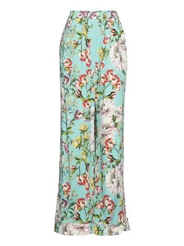 Dolce & Gabbana Light Viscose And Elastane Wide-leg Pants - Green