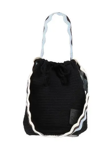 JIL SANDER Knitted Bucket Bag - Black