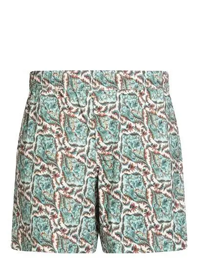 Orlebar Brown Paisley Print Corduroy Shorts - Blue