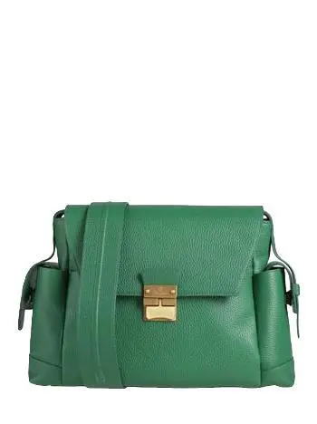 PINEIDER Pebbled Leather Cross-body Bag - Green