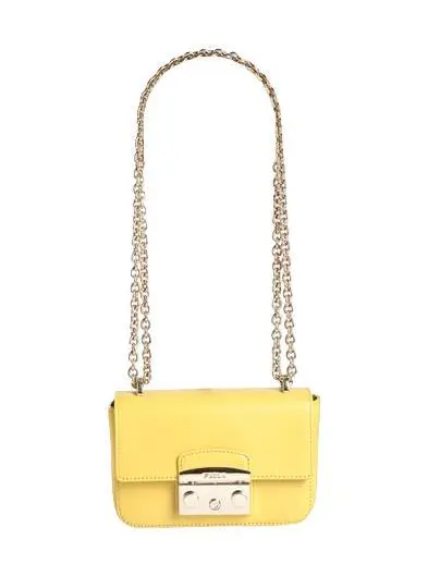 Furla Leather Shoulder Bag - Yellow