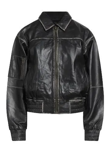 MUUBAA Jacket In Sheepskin Leather - Black