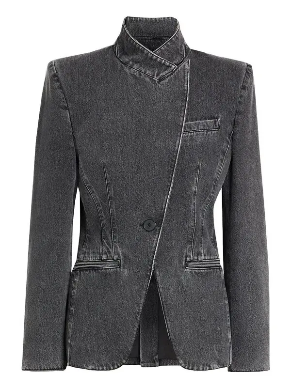 Alexander McQueen Denim Blazer - Charcoal