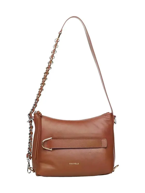COCCINELLE Chain Strap Shoulder Bag - Brown