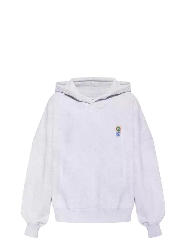 American Vintage Logo Hooded Sweater - Grey