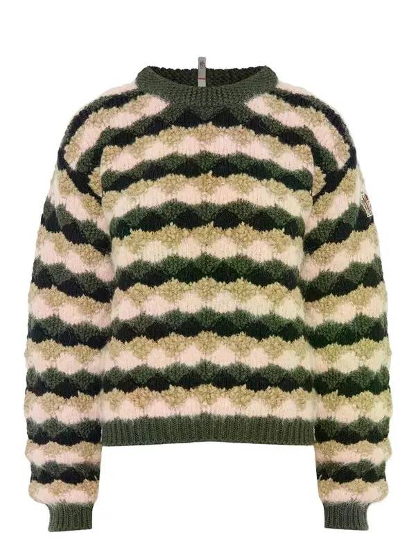 Moncler Striped Sweater - Pink
