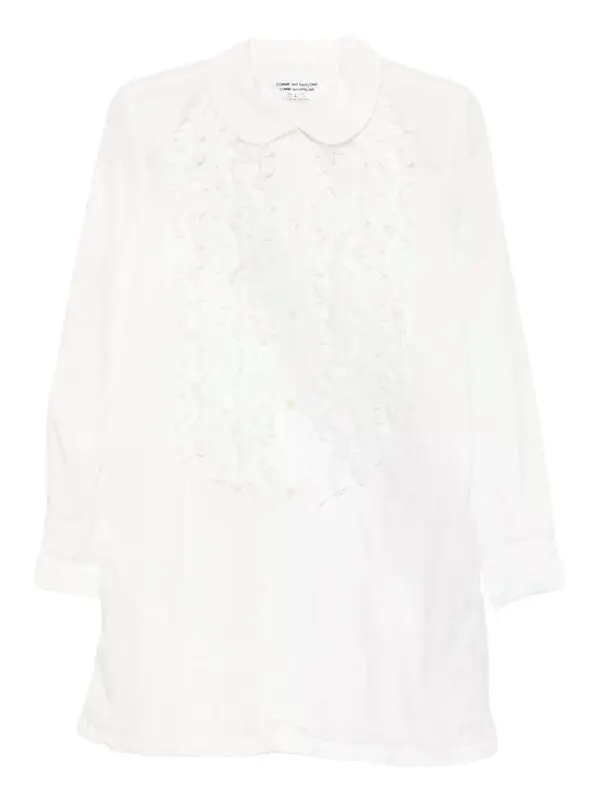 Comme Des Garçons Ruffled Shirt - White