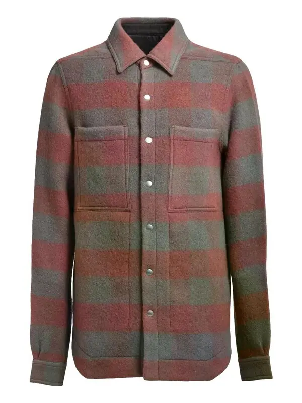 Rick Owens Check Shirt - Red