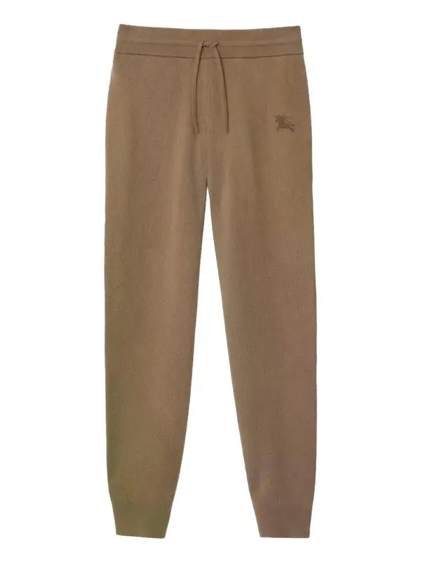 Burberry Equestrian Knight-detail Track Pants - Brown