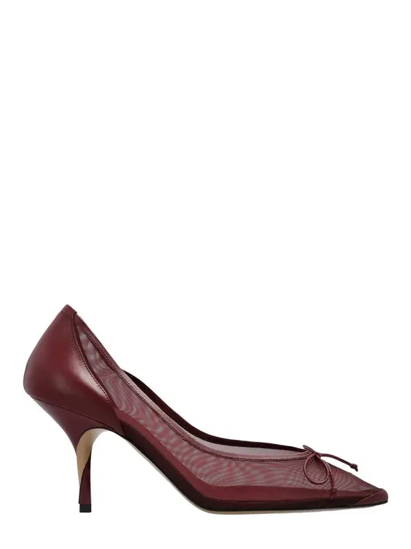 Jacquemus Les Escarpins Tourni Heeled Shoes - Burgundy