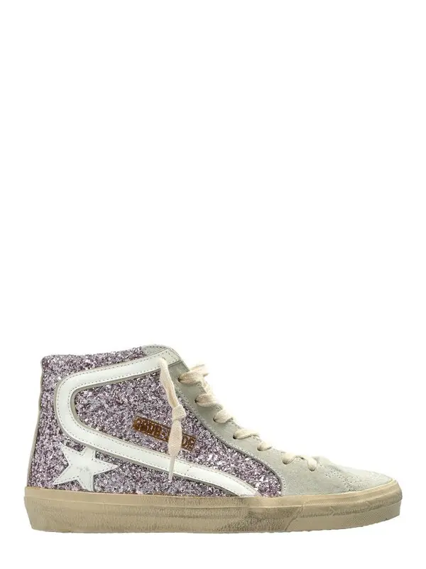 Golden Goose Slide Classic High-top Sneakers - Purple