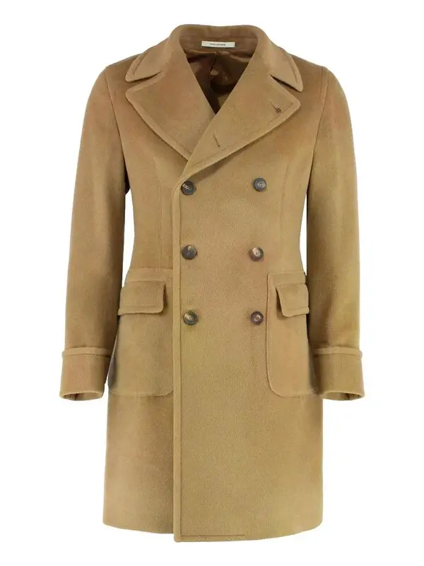 Tagliatore Double-breasted Pea Coat - Brown