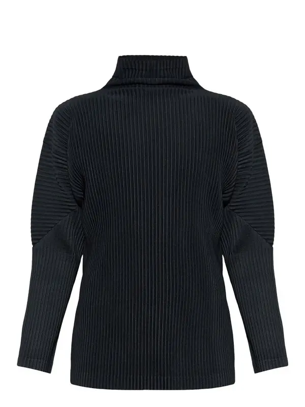 Issey Miyake Pleated Top - Black