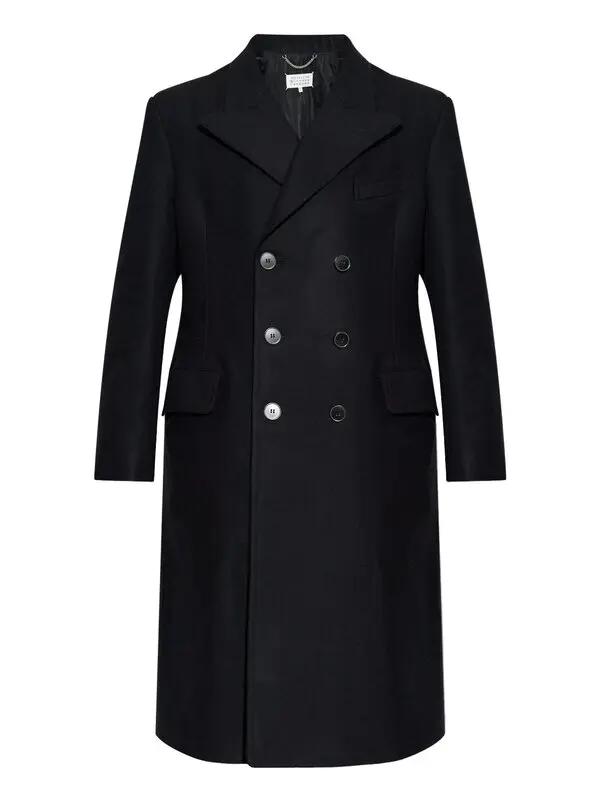 MAISON MARGIELA Wool Coat - Black