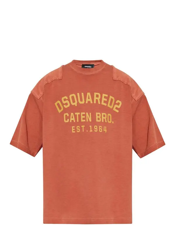 Dsquared2 T-shirt With Logo - Orange