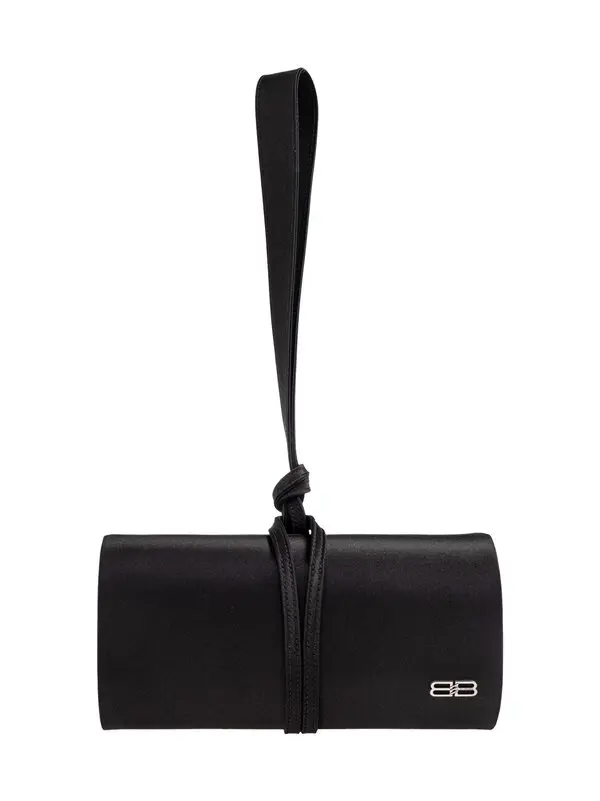 Balenciaga Satin Handbag - Black