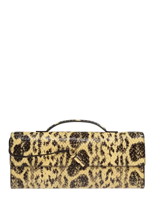 Bottega Veneta Andiamo Clutch - Yellow