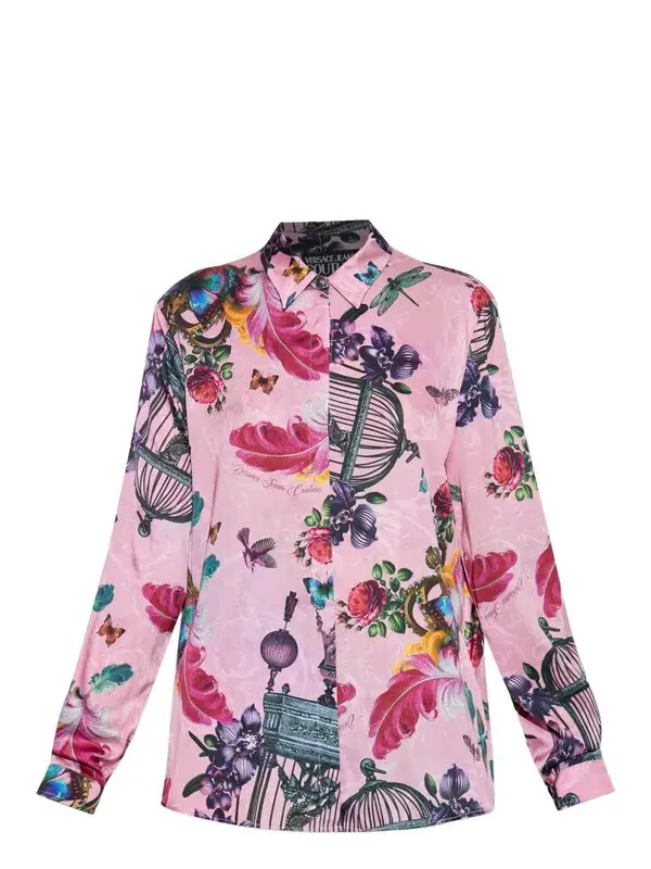 Versace Paisley-print Shirt - Pink