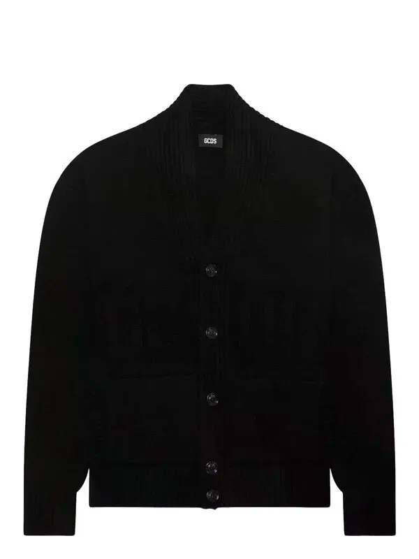 Gcds V-neck Cardigan - Black