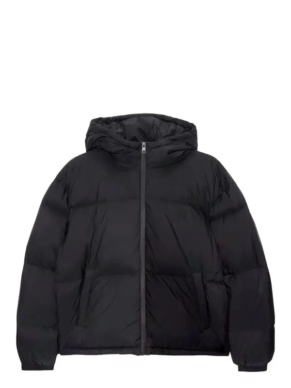 MSGM Hooded Puffer Coat - Black