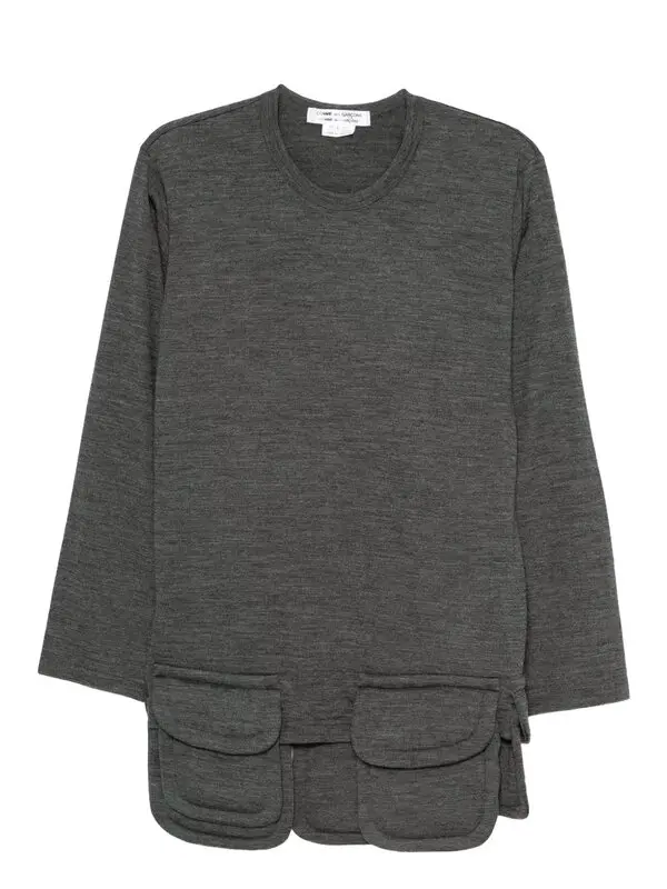 Comme Des Garçons Multi-pocket T-shirt - Grey