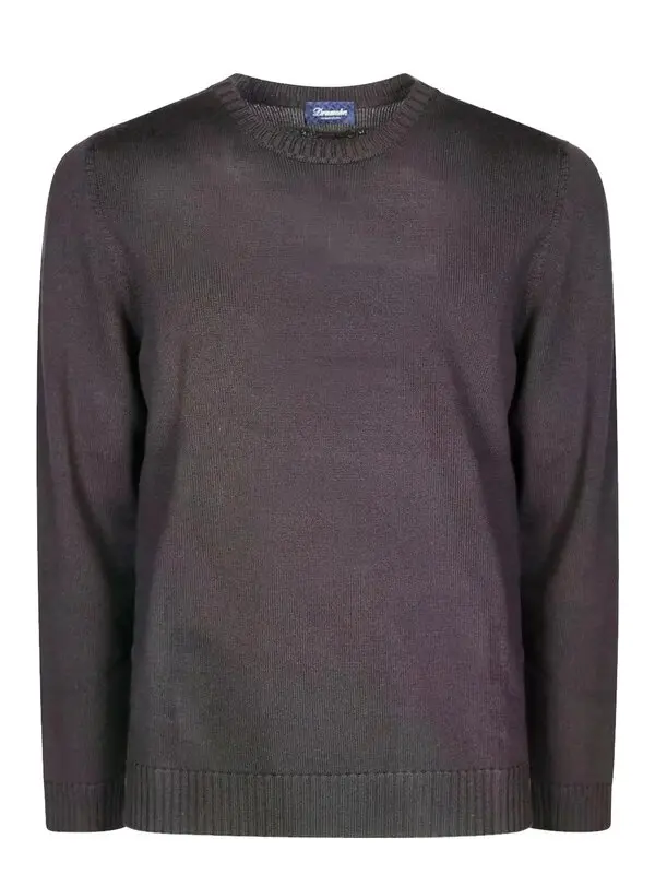 DRUMOHR Long-sleeved Crew-neck Sweater - Grey