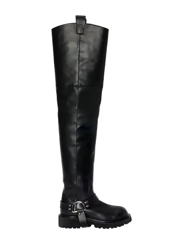 MSGM D-ring Over-the-knee Boots - Black