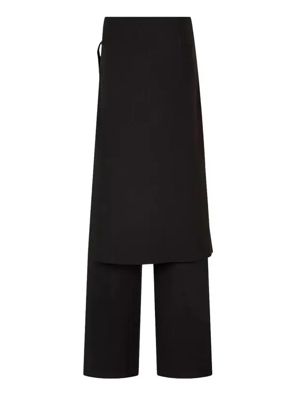 STUDIO TOMBOY Wrap Skirt Trousers - Black