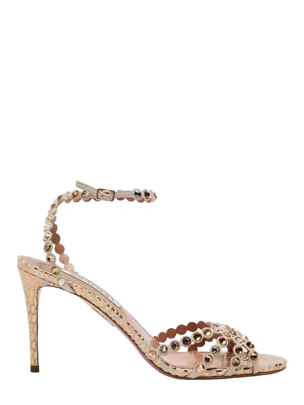 AQUAZZURA 85mm Tequila Sandals - Neutrals