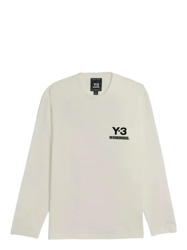Y3 X Neighborhood Logo Long-sleeve T-shirt - Neutrals