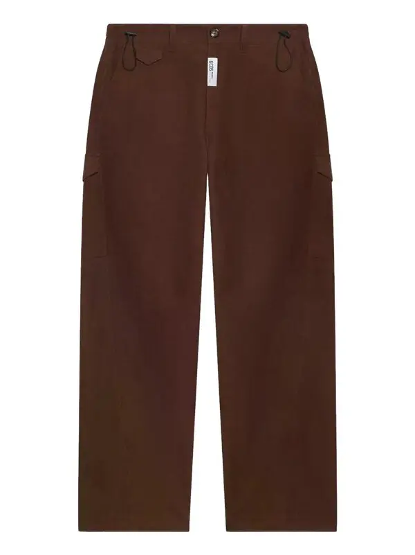 Gcds Cotton Cargo Pants - Brown
