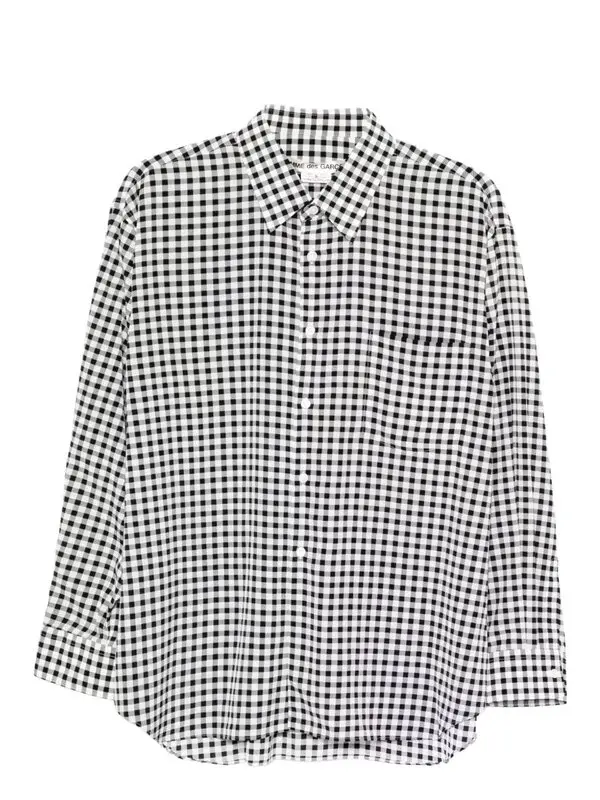 Comme Des Garçons Checked Shirt - Black