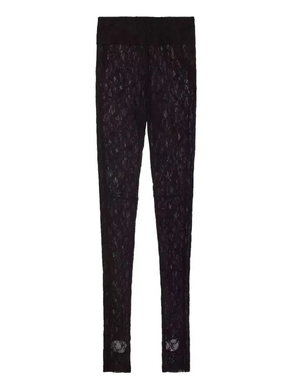 MSGM Lace Leggings - Black