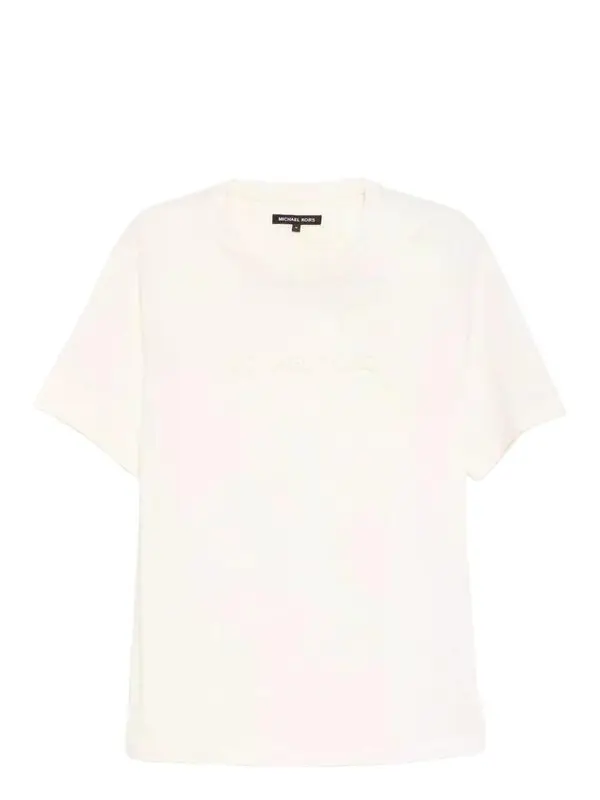 Michael Kors Logo-embossed T-shirt - Neutrals